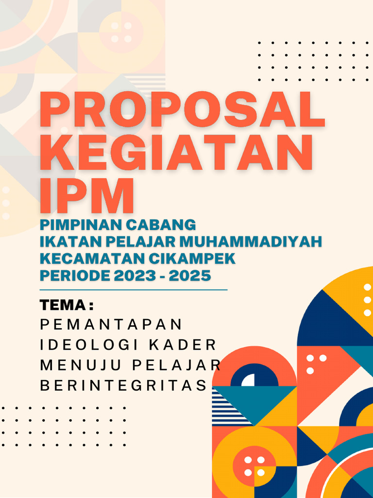Proposal Kegiatan IPM | PDF | Sains & Matematika