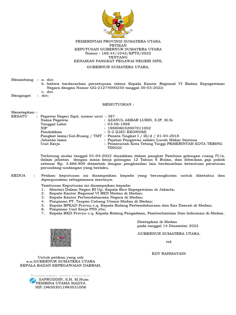 Ditandatangani Secara Elektronik | PDF