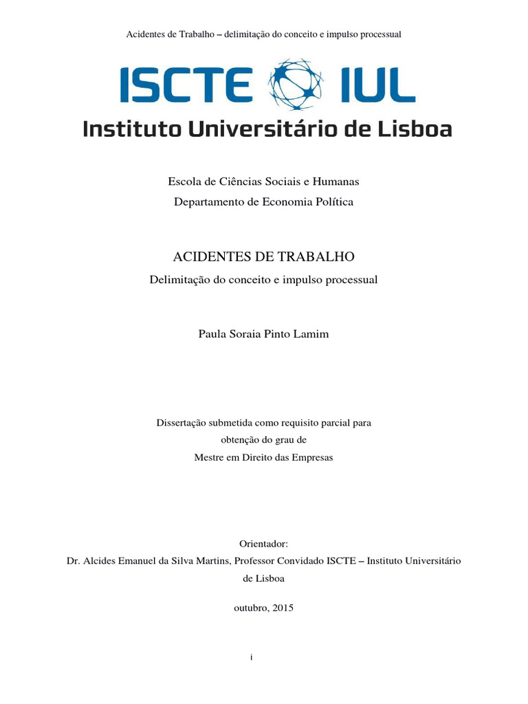 2015 ECSH DEP Dissertação Paula Soraia Pinto Lamim | PDF