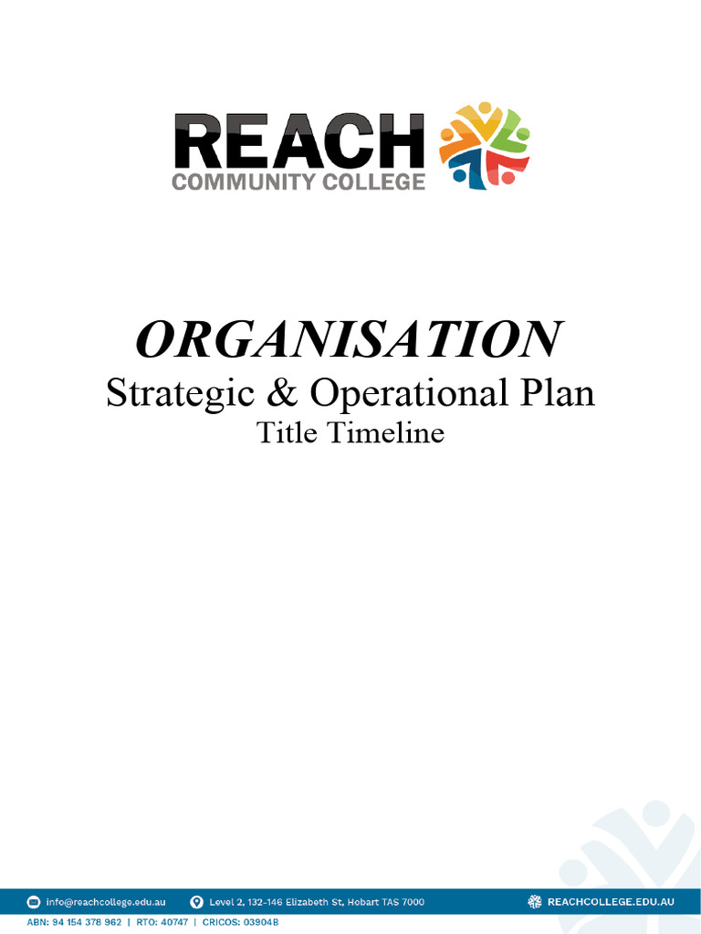 BSBMGT517 Strategic Plan Template | PDF