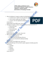 NPTEL Week 1-12 Assignments | PDF | Usability | Object Oriented Programming