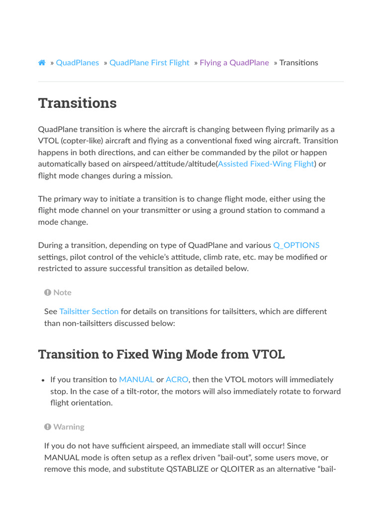 Transitions - Plane Documentation | PDF | Aviation | Aircraft ...