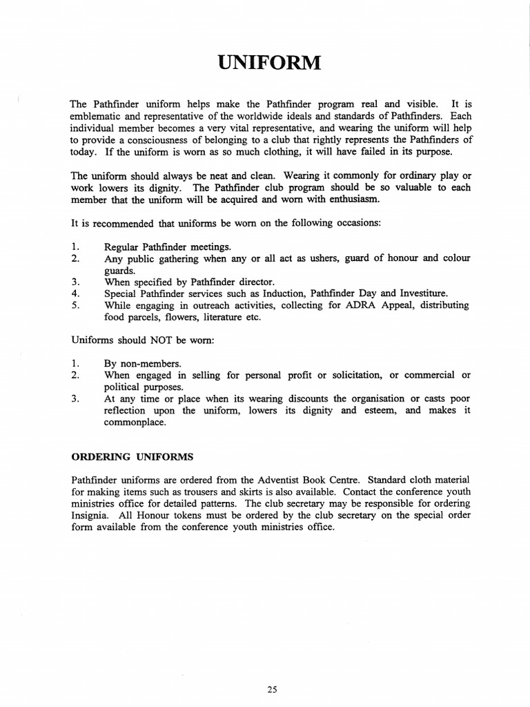 Staff Manual 2.7 Uniform | PDF