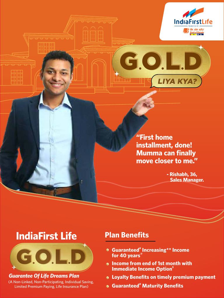 IndiaFirst Life Guarantee of Life Dreams Plan Brochure | PDF ...