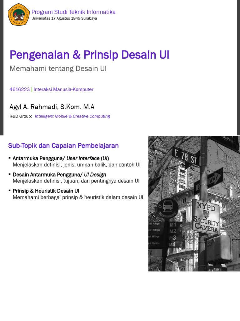 HCI #3 - Pengenalan Dan Prinsip Desain UI | PDF