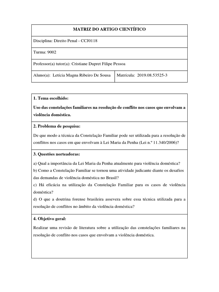 Matriz TCC | PDF