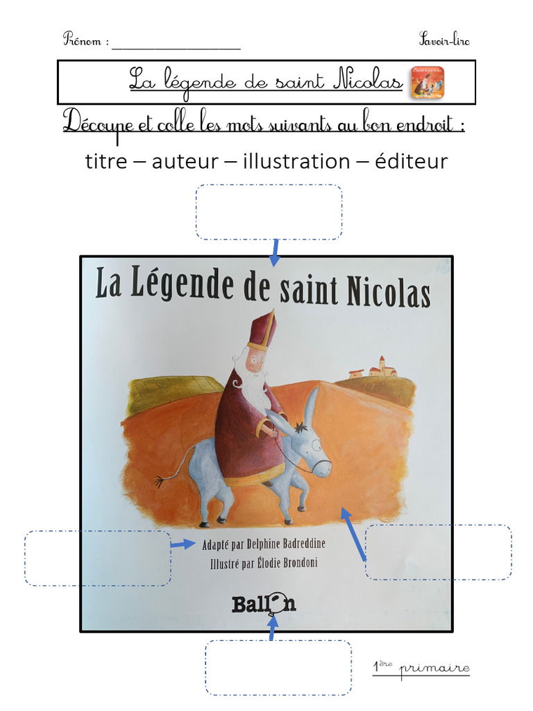 La Légende de Saint Nicolas Couverture | PDF