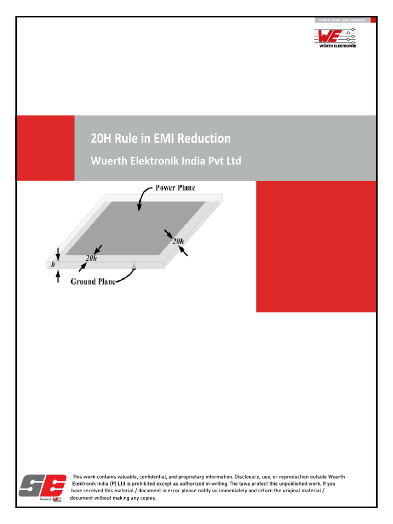 20H Rule in EMI Reduction | PDF