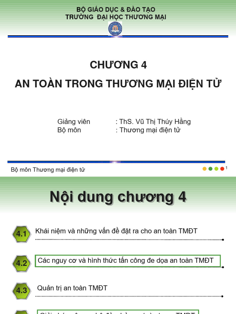 Slide C4.an Toàn TMĐT | PDF