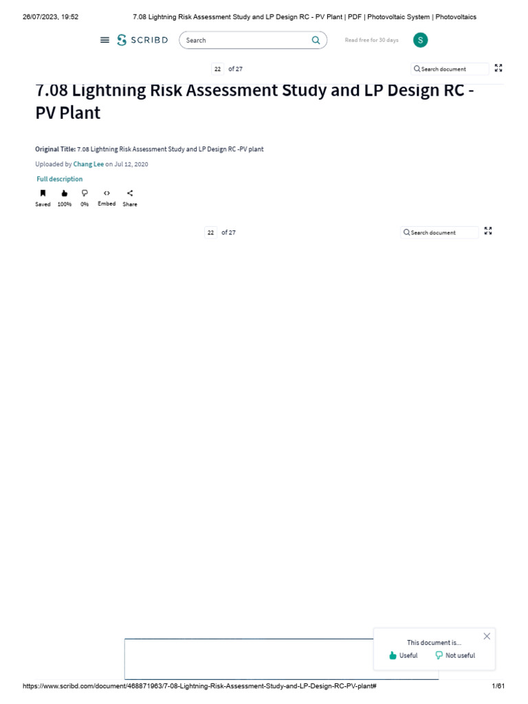 7.08 Lightning Risk Assessment Study and LP Design RC - PV Plant - PDF ...