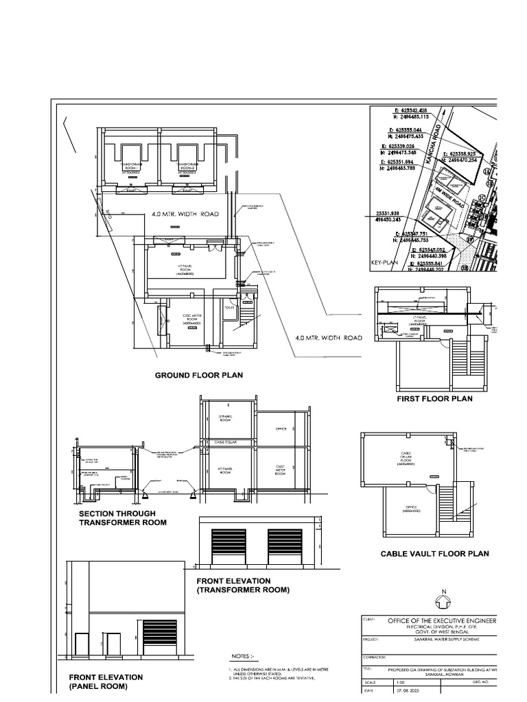 Plan Elevation Section WTP SS Building-Model | PDF