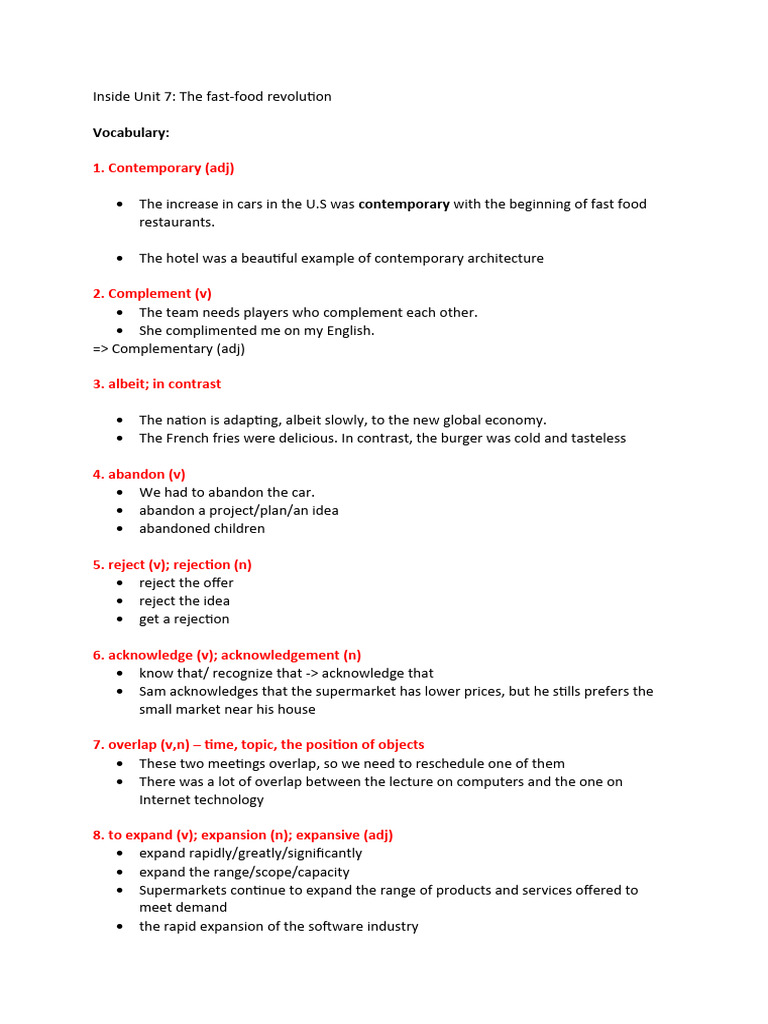 Fast-Food Evolution Explained | PDF