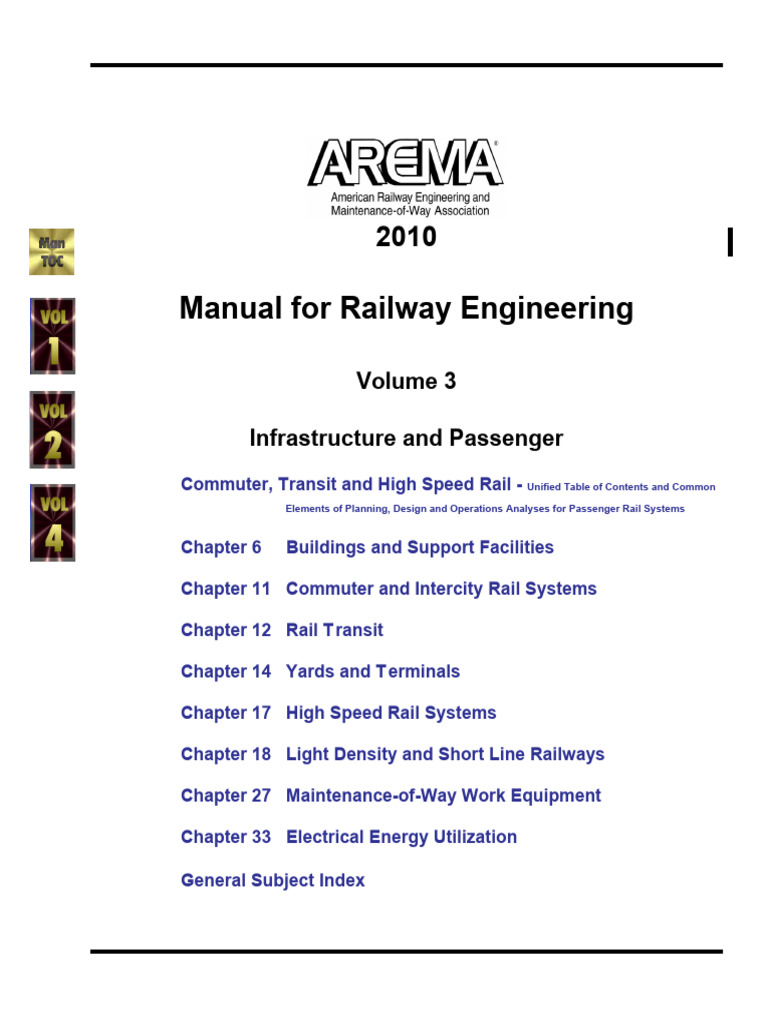 Arema Mre 2010 Volume 3 | PDF | Rail Transport | Public Transport