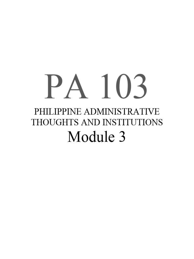 PA 103 Module 3 | PDF