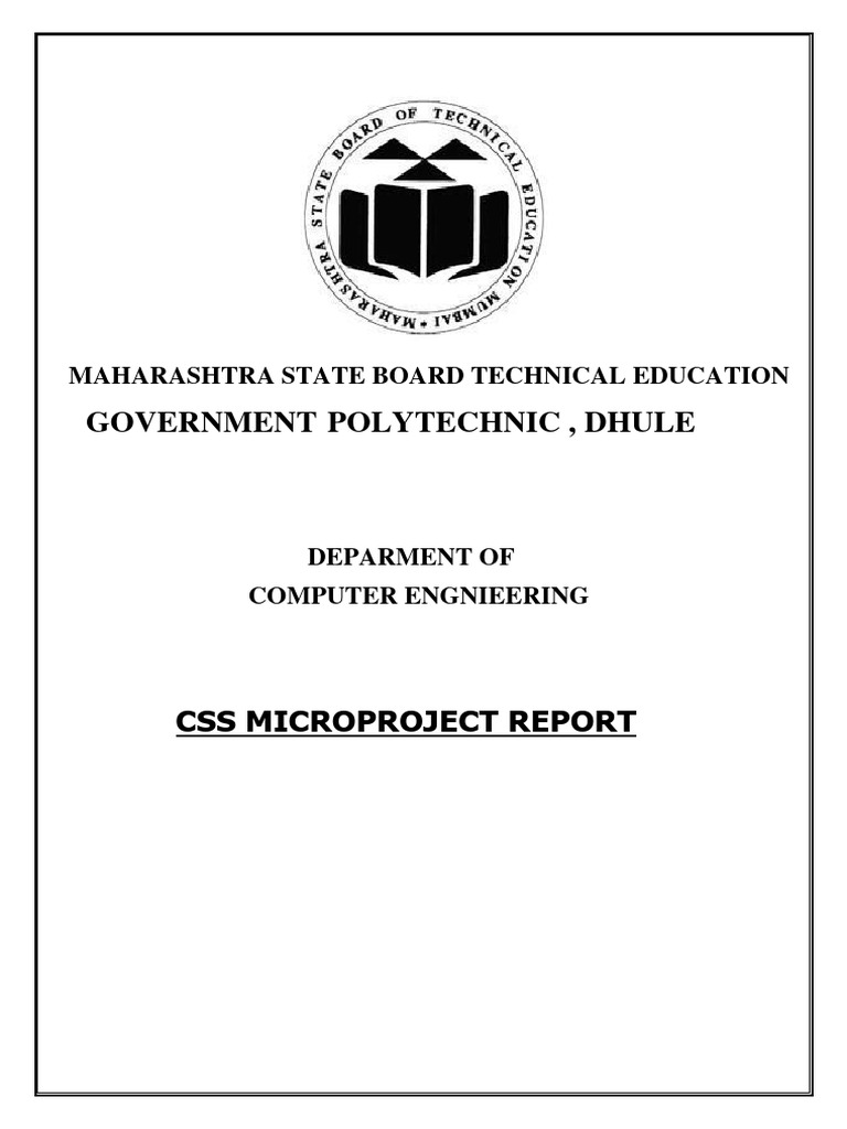 CSS Microproject Report FINAL | PDF | Websites | Computer Science CSS Microproject Report FINAL | PDF | Websites | Computer Science