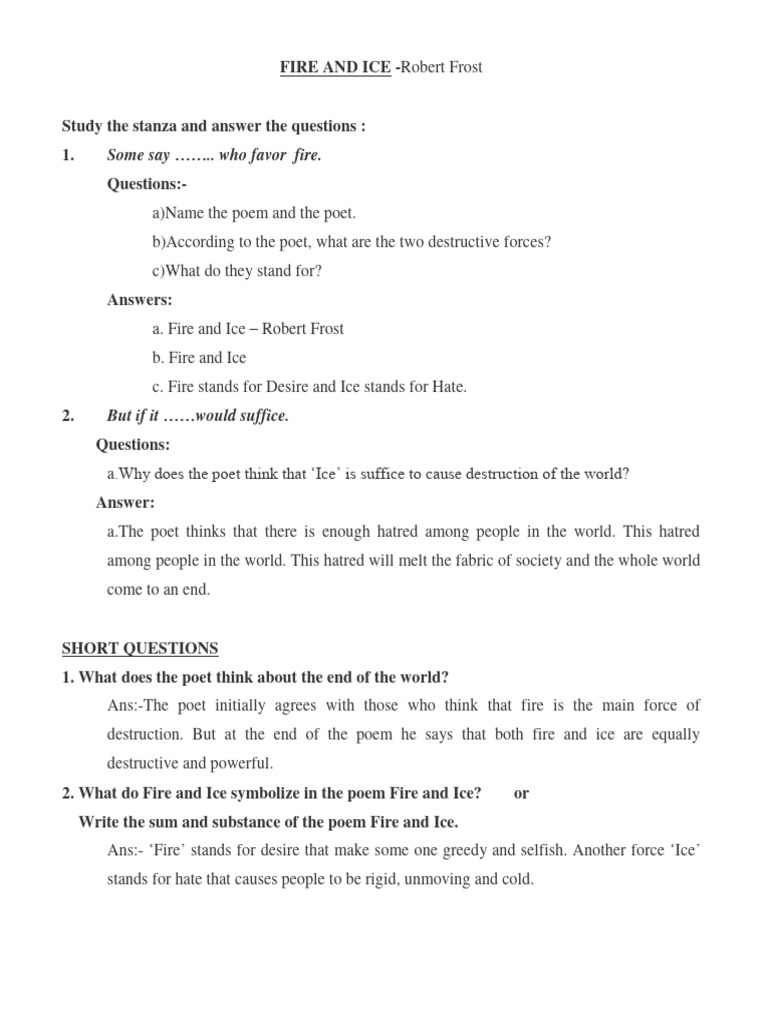 Chapter 1 Poem 1,2 | PDF