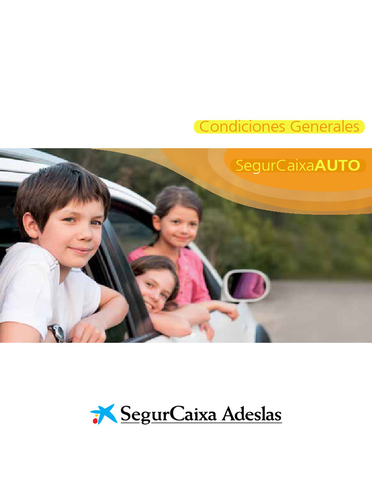 Condiciones Generales SegurCaixa Adeslas Auto | PDF | Seguro | Póliza de seguros