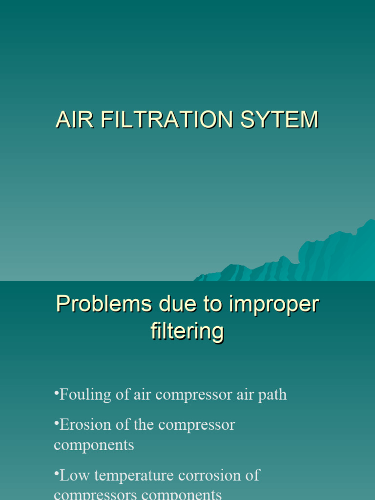 PRESENTATION On Gas Turbine Filters | PDF