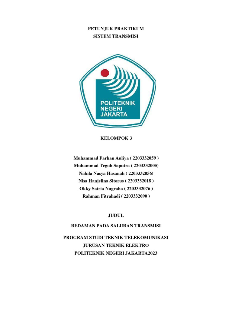 Redaman Saluran Transmisi dalam Simulink | PDF | Metode & Bahan Ajar