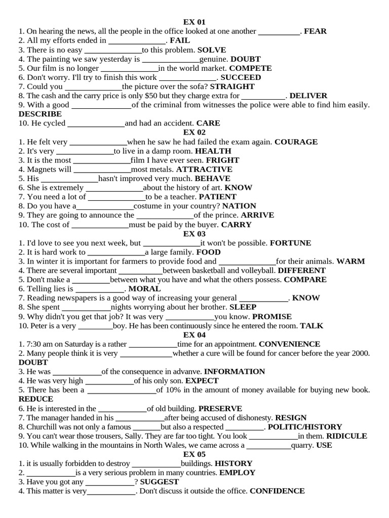 9 Word Form Nâng Cao | PDF | Public Transport | Transport