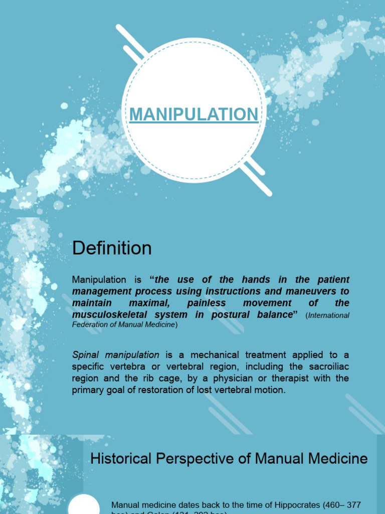 Manipulation | PDF