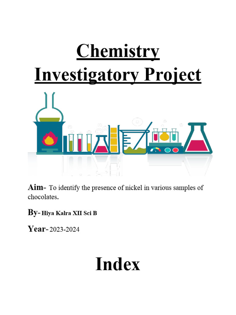 Chem Project..final | PDF | Nickel | Hydrochloric Acid