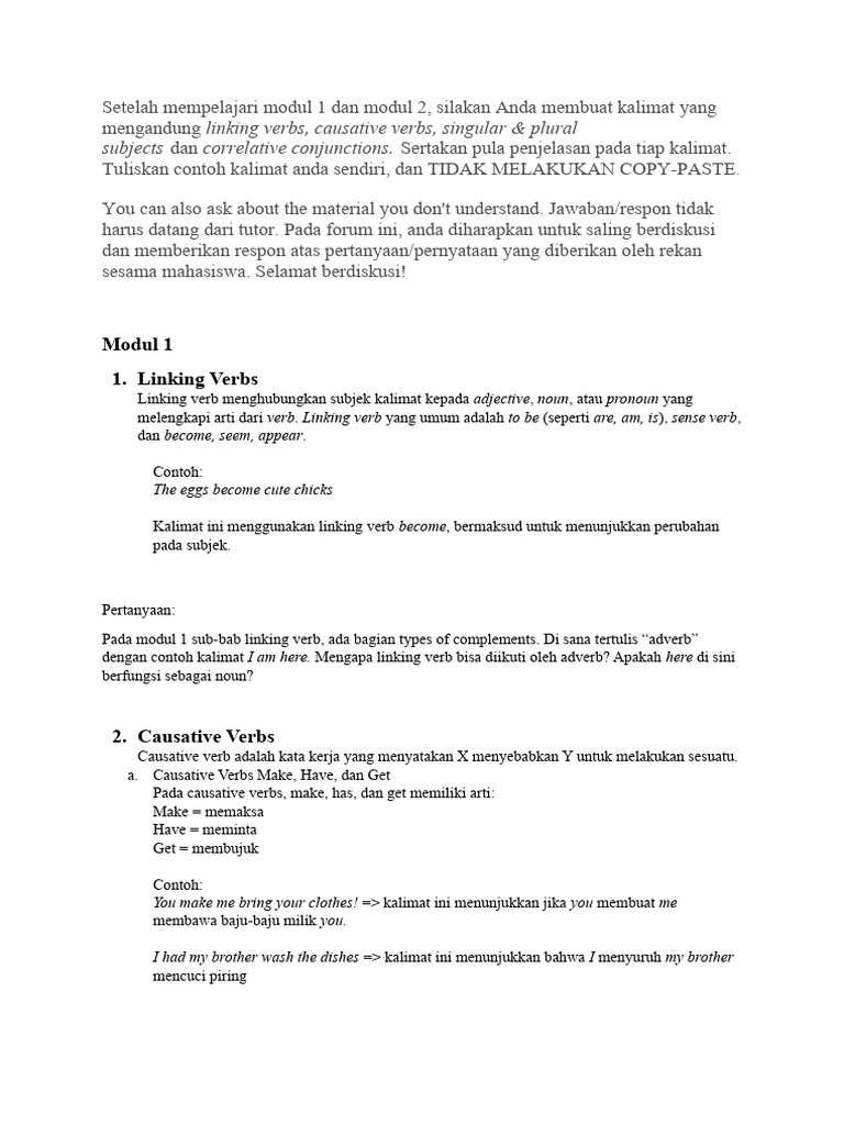 Structure 3 Diskusi 1 | PDF | Karier & Perkembangan | Seni & Disiplin Bahasa