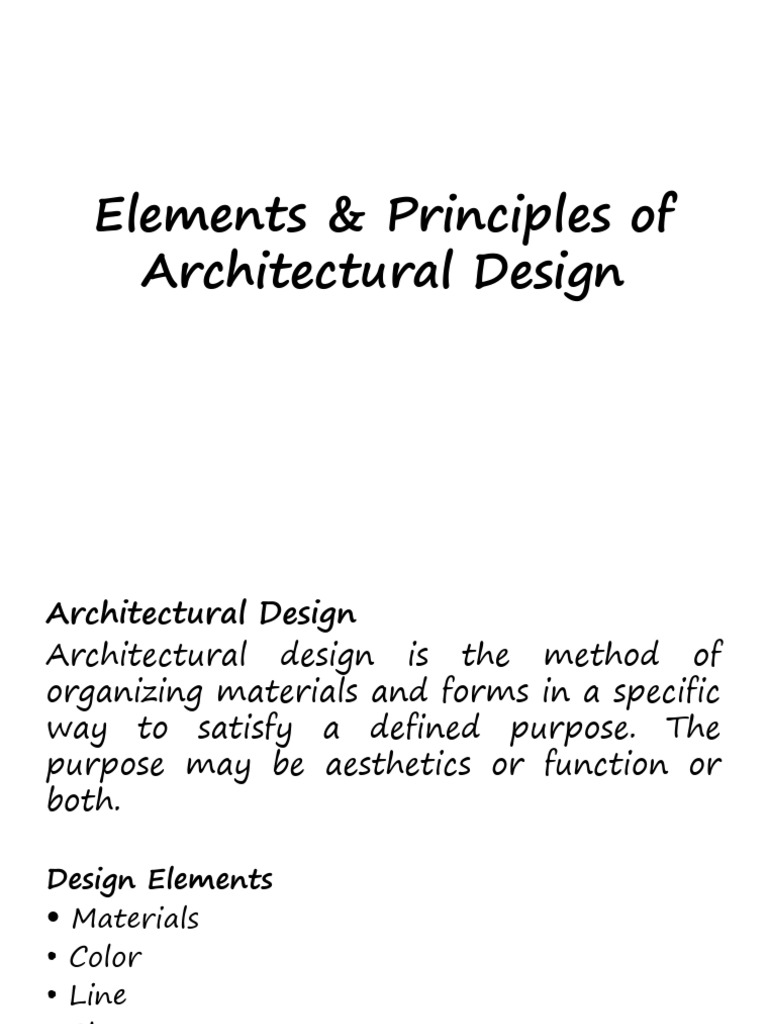 Elements & Principles of Architecture | PDF | Shape | Color