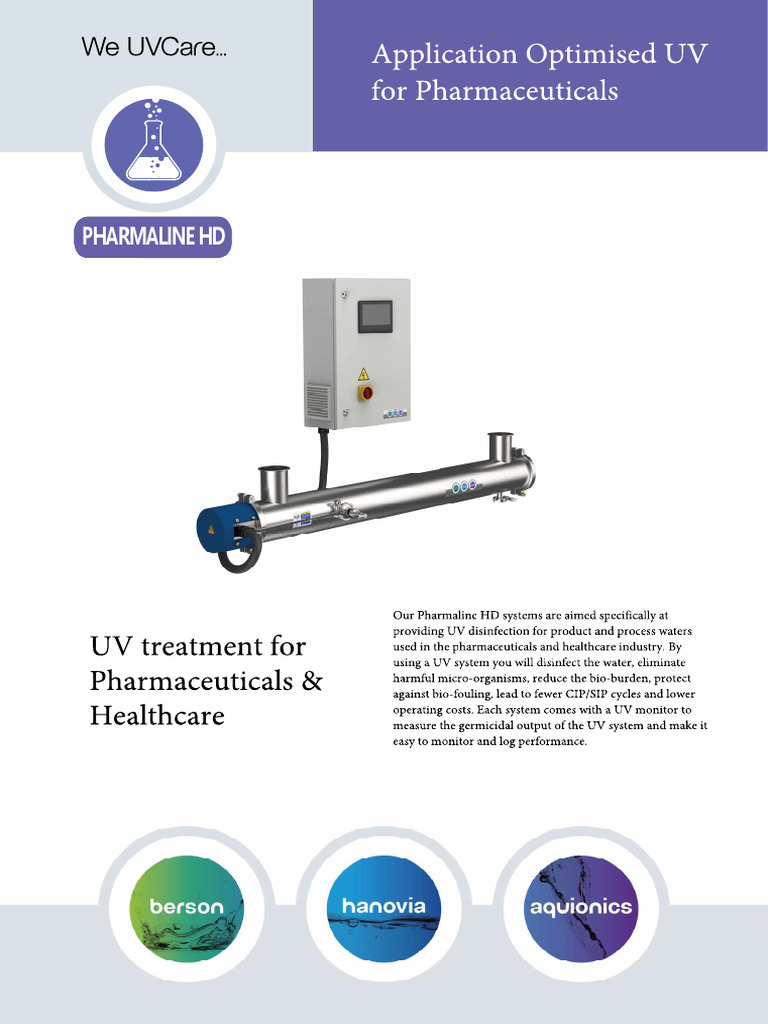 Pharmaline HD Series Specifications | PDF