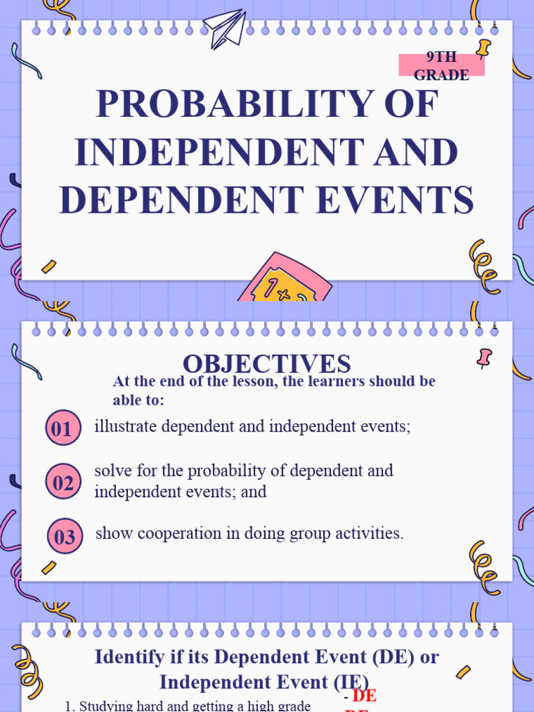 Probability of Independent and Dependent Events | PDF