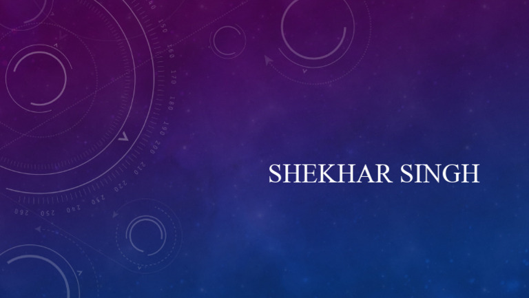 Shekhar Singh | PDF