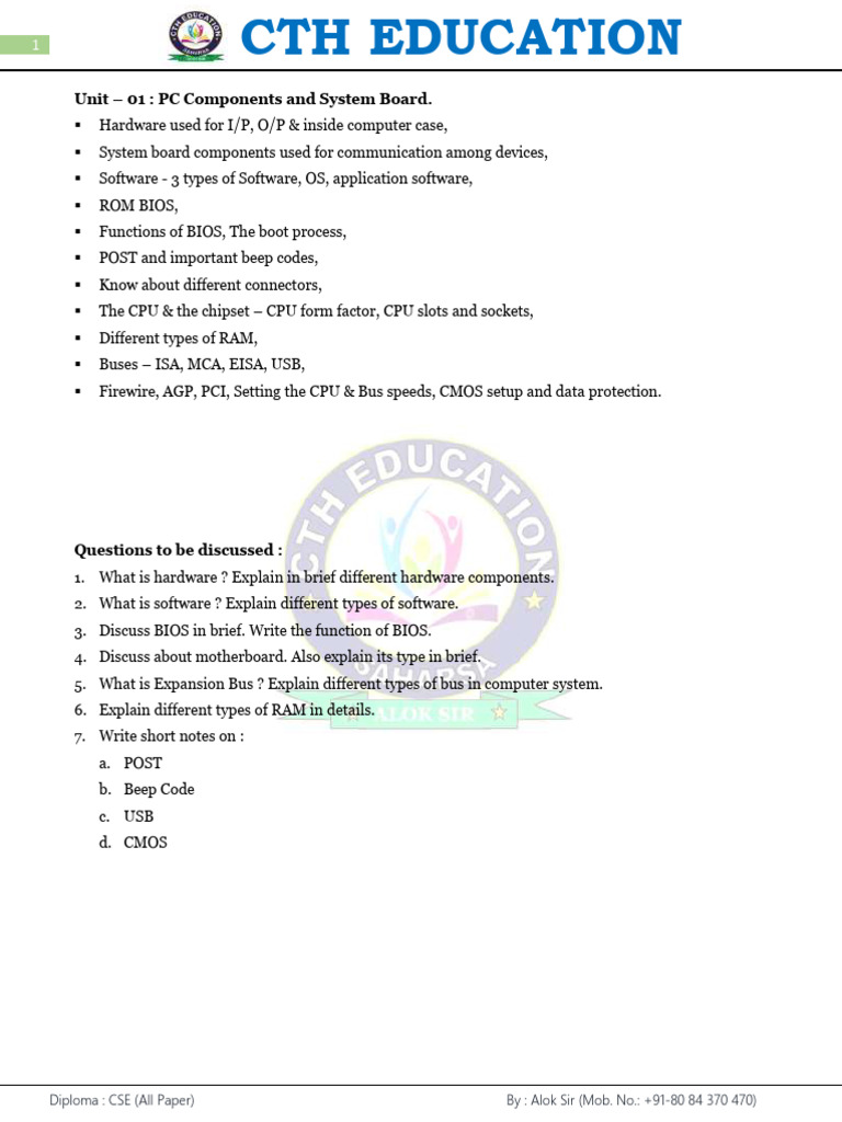 Computer Hardware and Network | PDF | Random Access Memory | Dynamic Random Access Memory