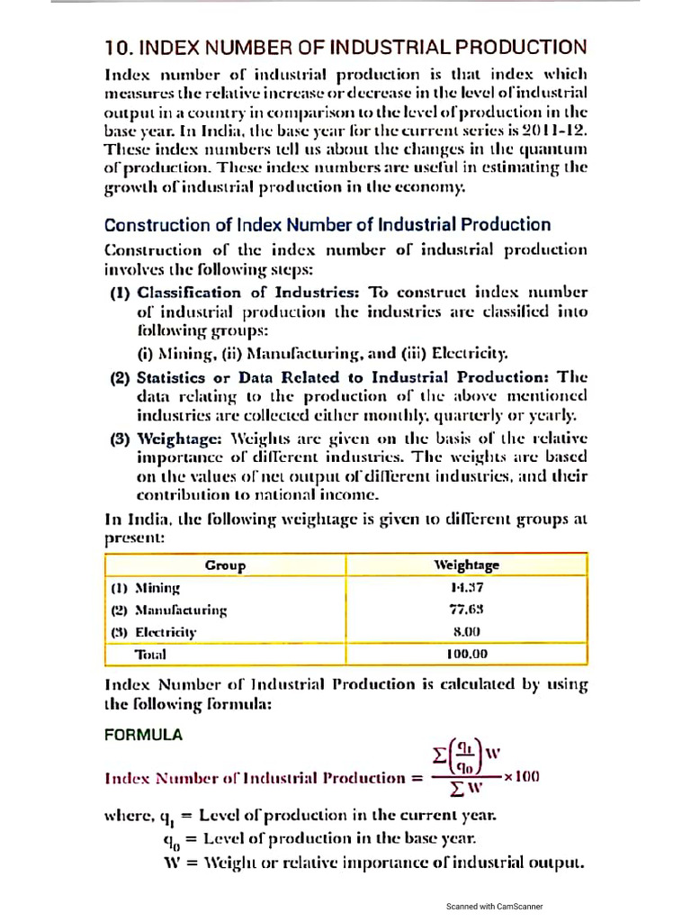 Index of Industrial Production | PDF