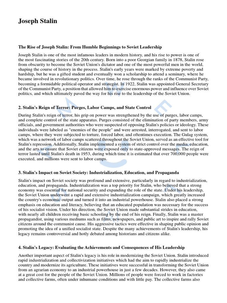 Joseph Stalin | PDF | Joseph Stalin | Soviet Union