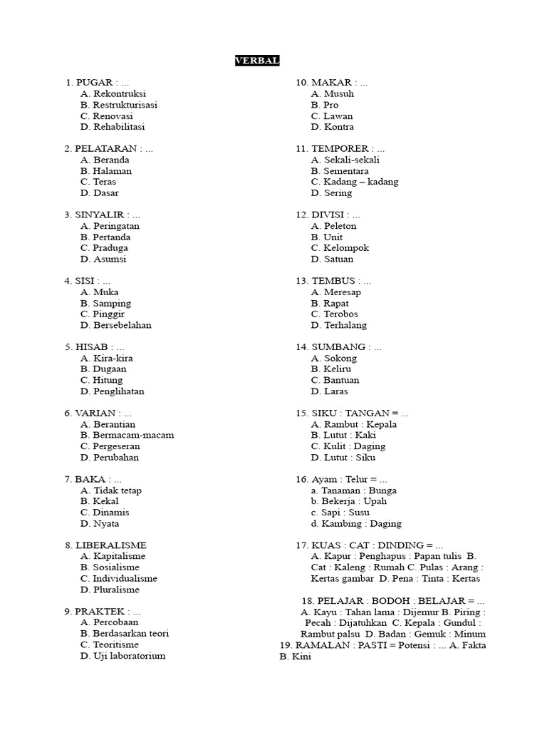 Soal Ujian Mandiri | PDF