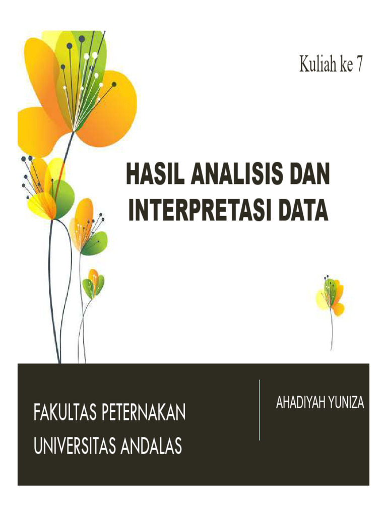 Analisis dan Interpretasi Data Penelitian | PDF