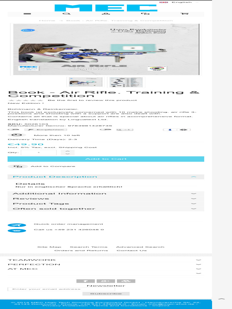 Book - Air Rifle. Training & Competition | PDF