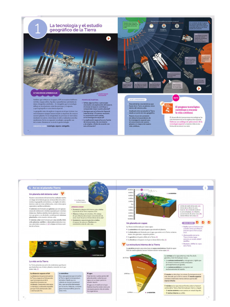 Tema 1. La Tierra. Libro Digital Santillana | PDF