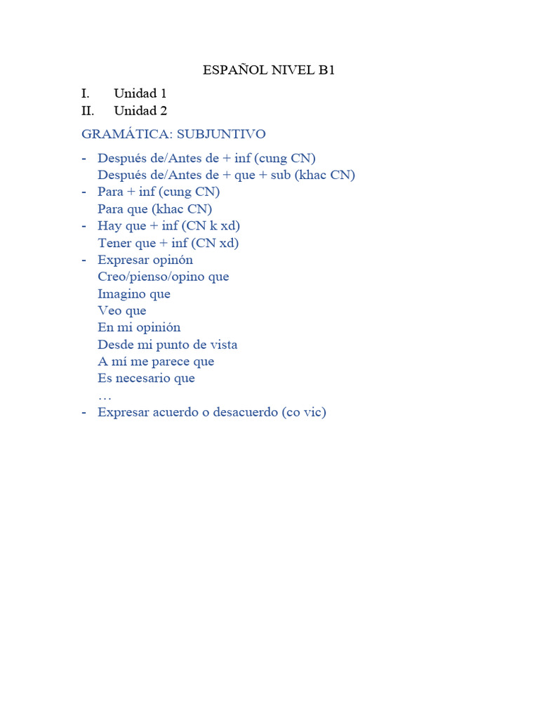 ESPAÑOL NIVEL B1 Lan 2 | PDF | Voz humana | Fonología