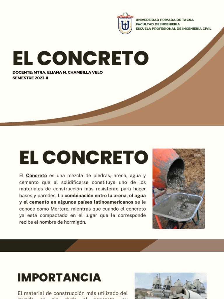 El Concreto | PDF | Hormigón | Cemento
