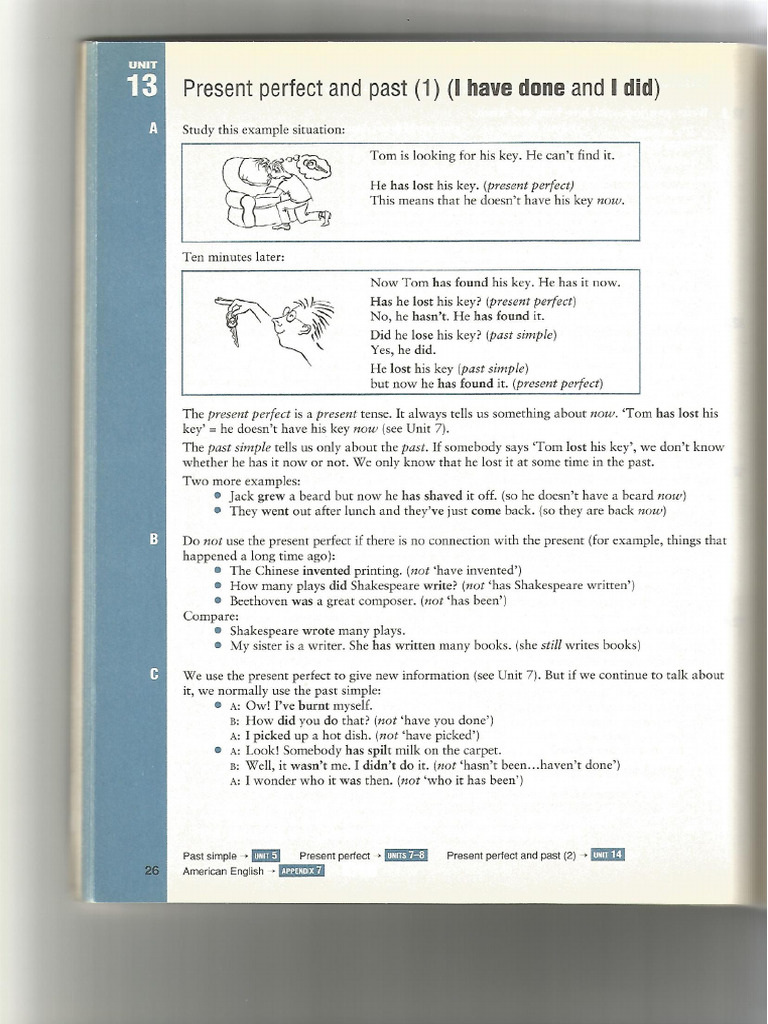Present Perfect or Past Simple (Murphy) | PDF