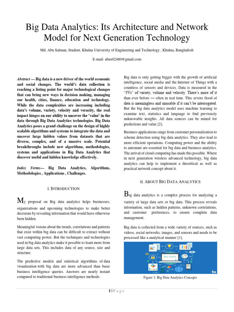 Big Data Analytics-Report | PDF | Big Data | Analytics