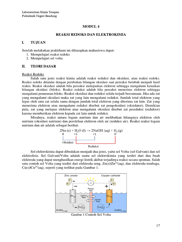 4 Redoks Dan Elektrokimia 2023 (6-9-2023) | PDF