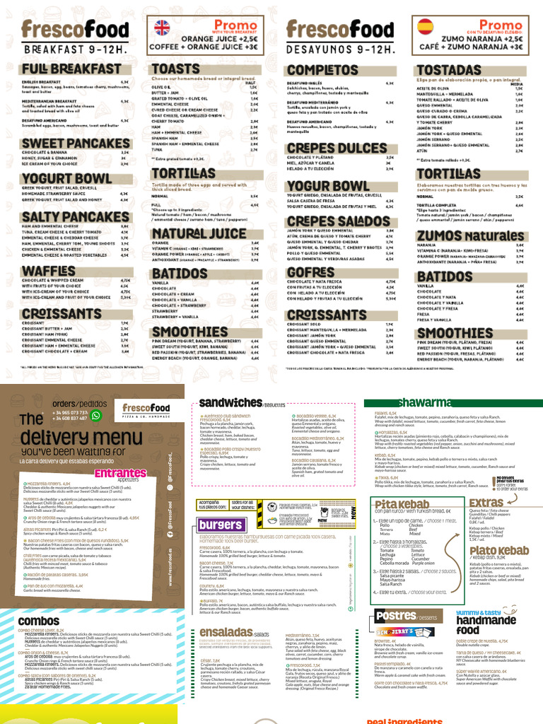 Fresco Menu 2020 | PDF | Kebab | Sauce