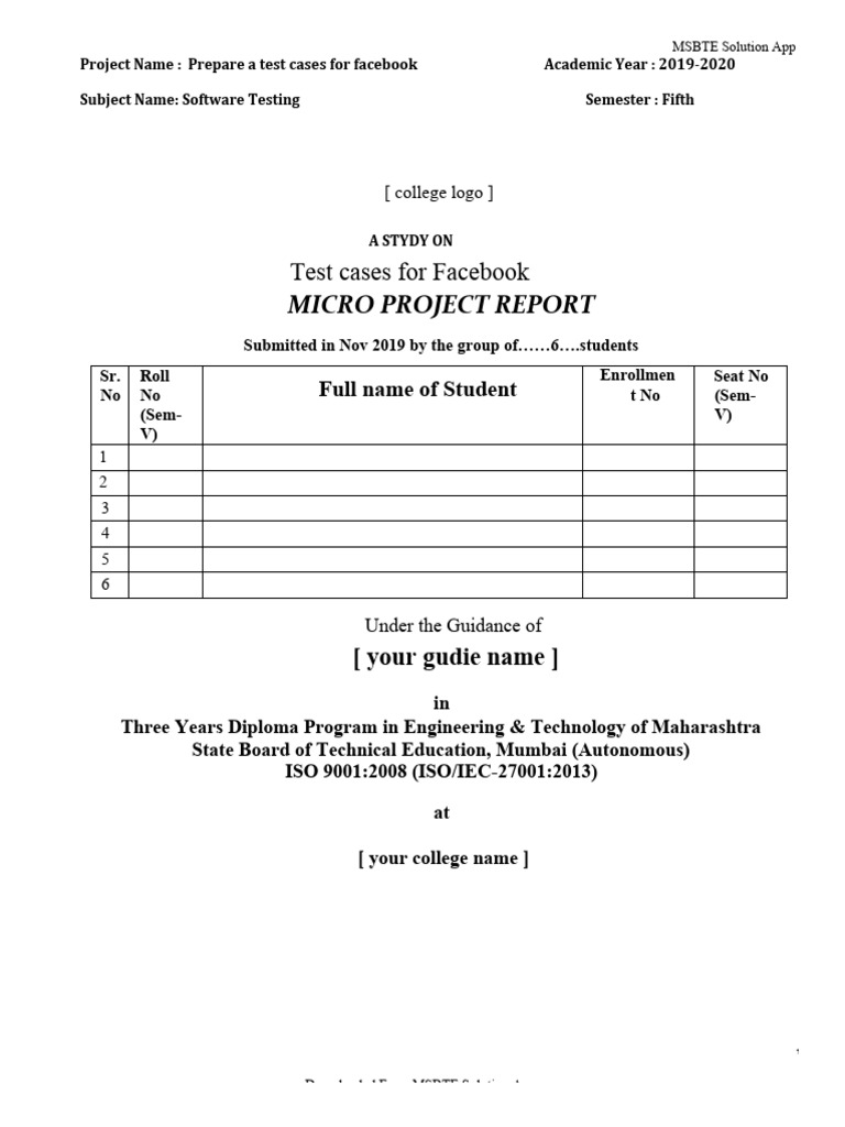 Ste Micro Project Pdf Software Testing Systems Engineering 4318