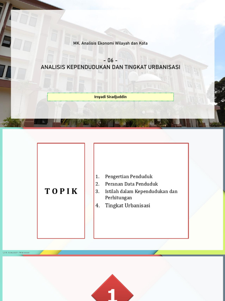 EKWIL - 06 Analisis Kependudukan | PDF