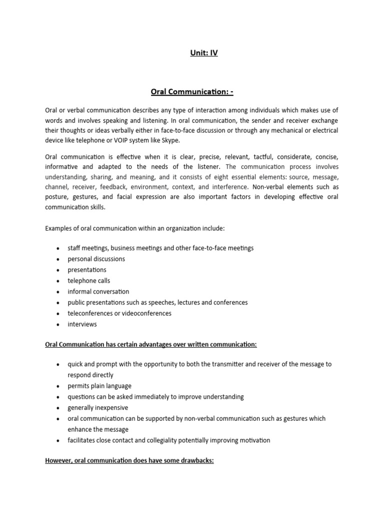 Soft Skills (Bas-205) Unit Iv Notes New 2022-23 | PDF