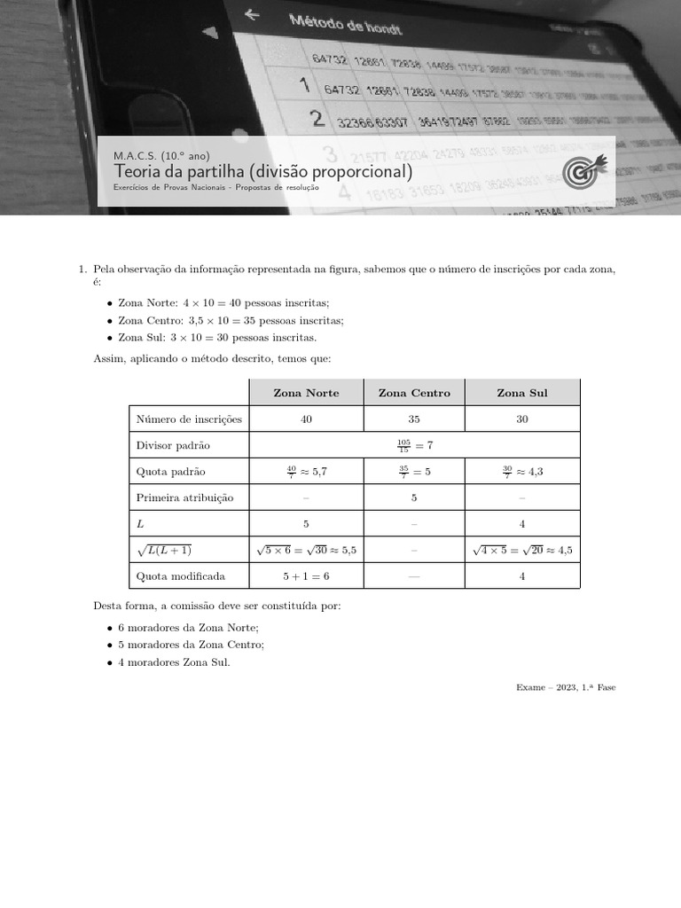 Divisao Proporcional Resol | PDF