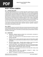Body-Worn Camera Rules for Warrants | PDF | Search Warrant | Arrest