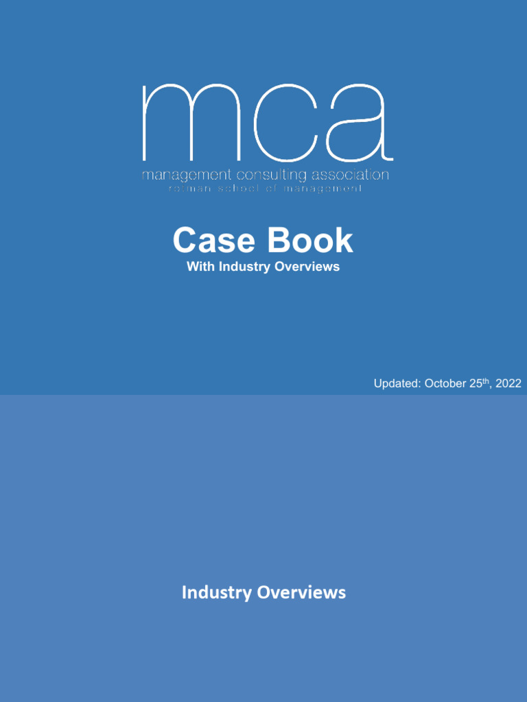 2022 2023 Rotman Case Book | PDF